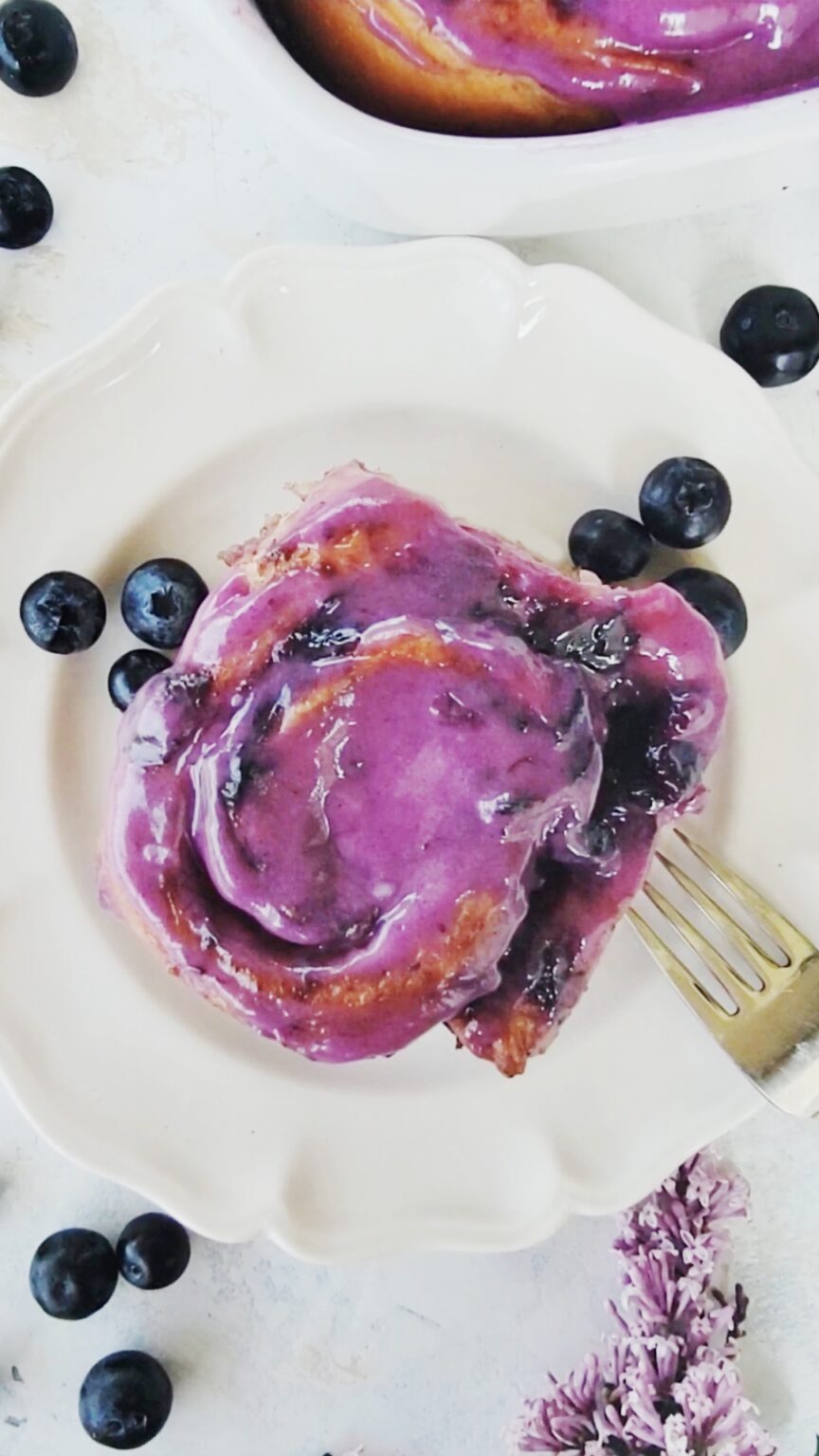 Easy Blueberry Cinnamon Rolls - Simple Baking with Jolene