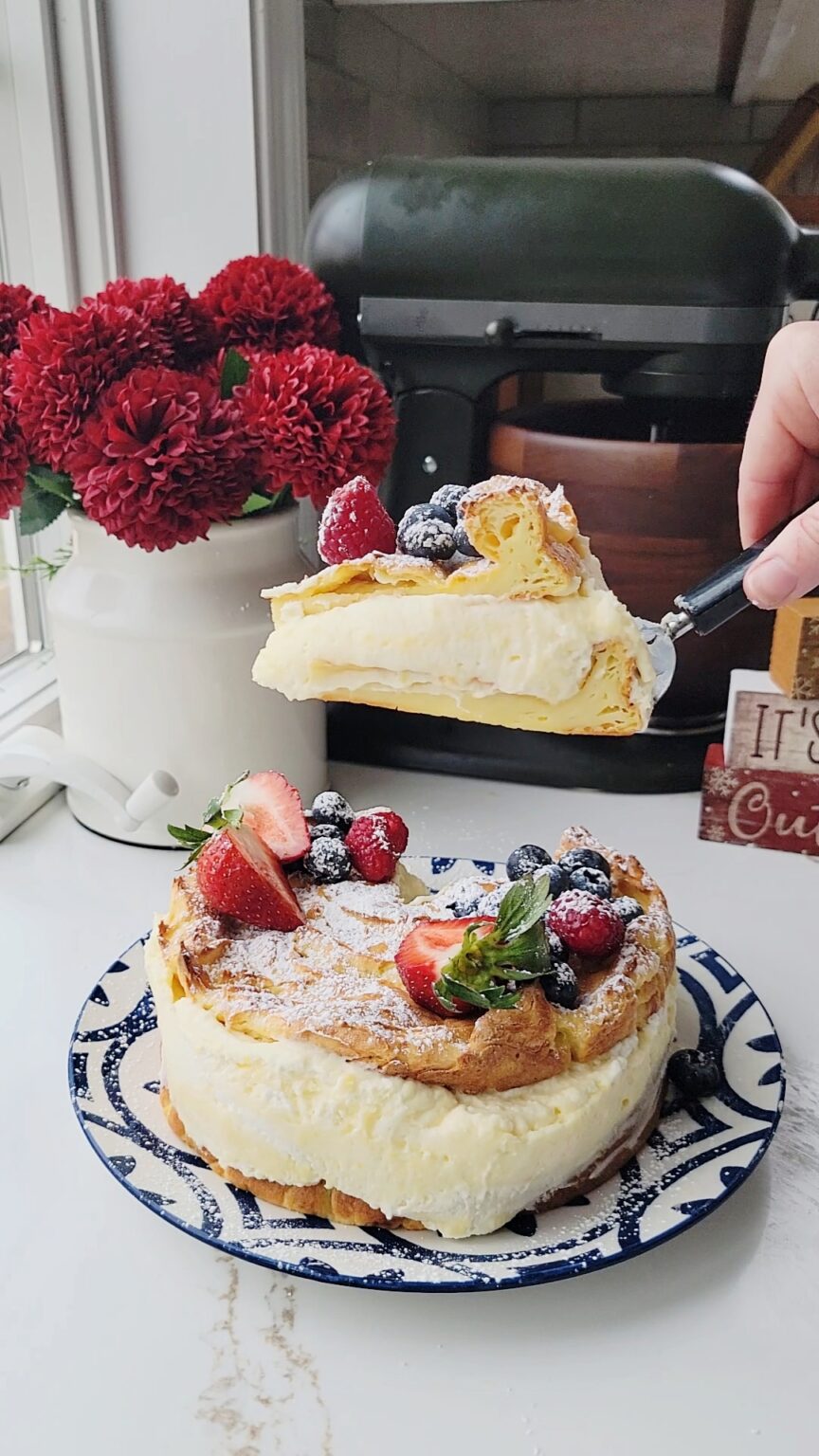 Karpatka (Cream Puff Cake) - Simple Baking with Jolene